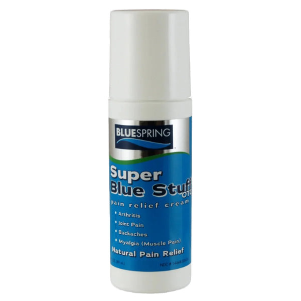 Super Blue Stuff Natural Pain Relief No Side Effects OTC 3-oz. roll-on ...