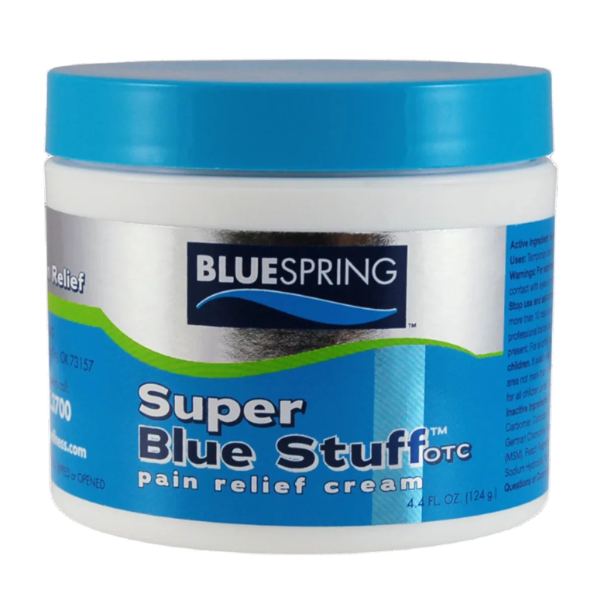 Super Blue Stuff Natural Pain Relief No Side Effects OTC 4-oz. jar ...